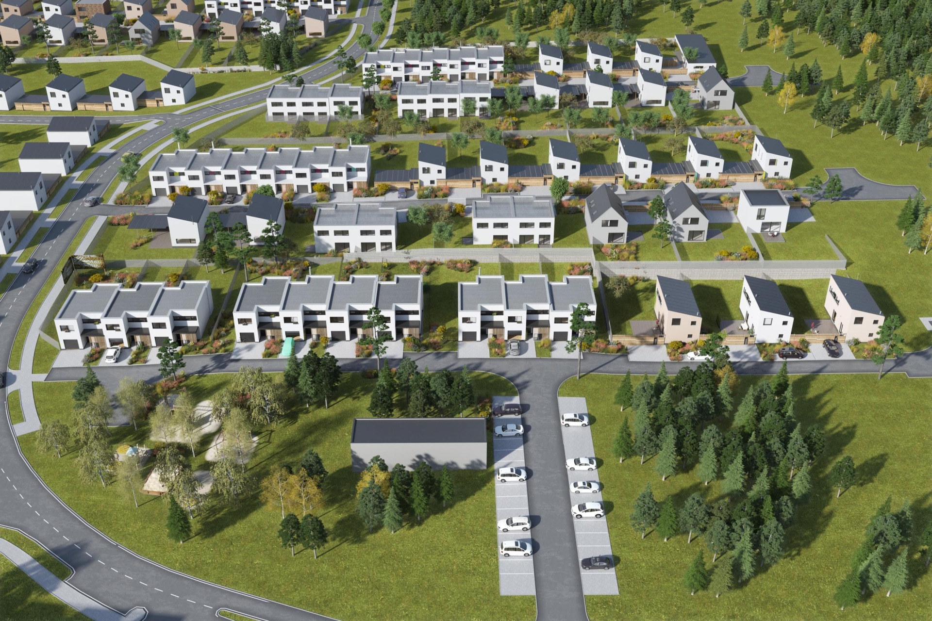 Rodinné domy v Plzni – Nová Valcha | CREDITAS Real Estate